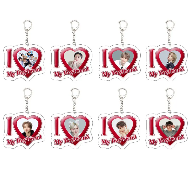 Korean-Kpop-Key-Chain-Key-Ring-Keychain-for-Accessories-Bag-Acrylic ...