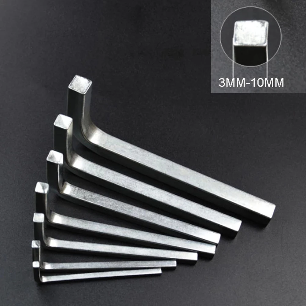L Shape Square Head Wrench 3-10mm Square Keys 4 Points Wrenches ...