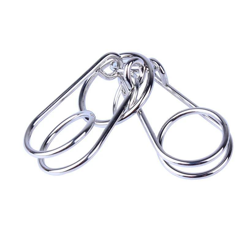 Classic Iq Metal Iron Puzzle Game Brain Teaser For Adults Kids ...