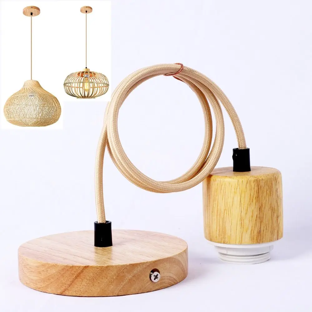 Natural-Color-E27-Hanging-Lamp-Holder-Single-head-Screw-Socket ...