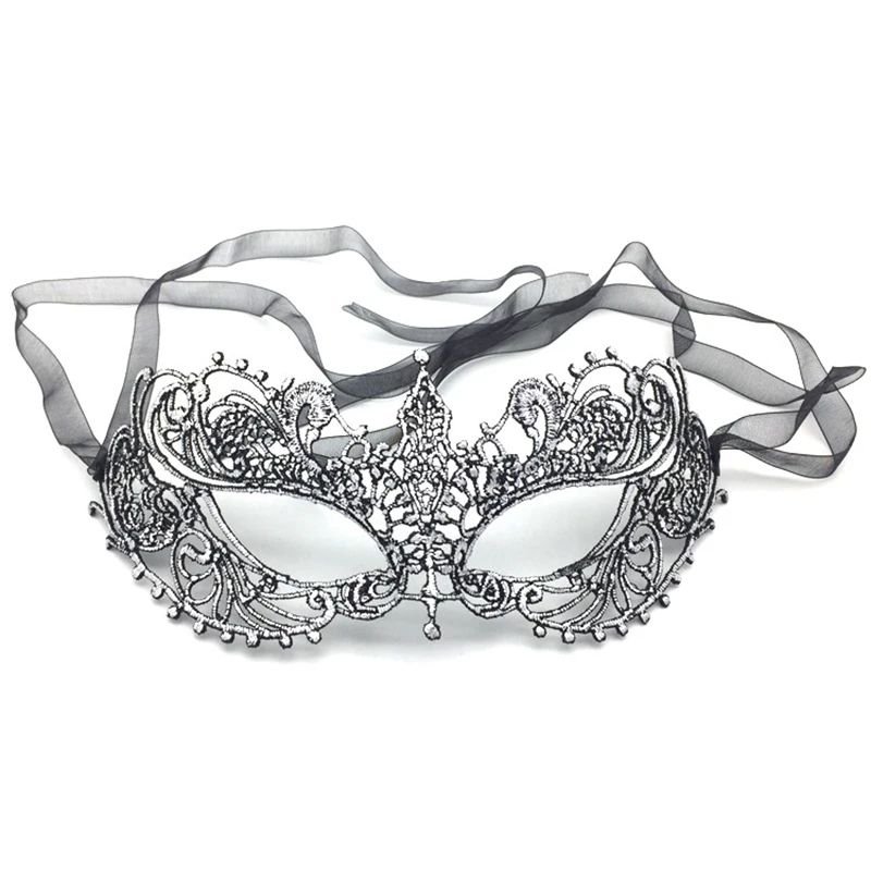 Women-Sexy-Lace-Masks-Hollow-Metal-Face-Mask-Halloween-Eye-Mask-Lady ...