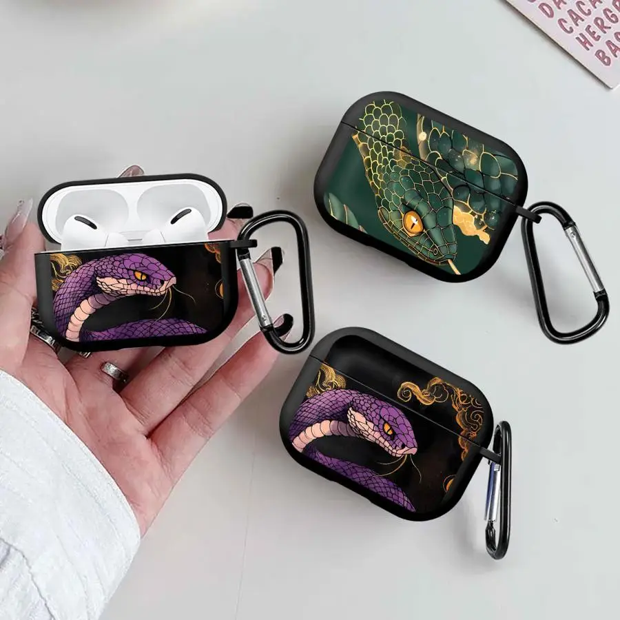 Animal Snake Earphone Cases Cover Case For Airpods Pro3 2 1 3 Pro 4 ...