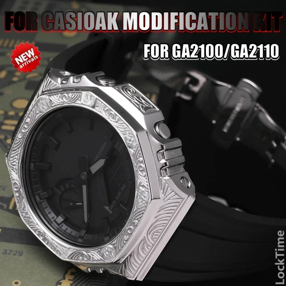 Metal-Carving-For-Casioak-GA2100-Luxury-Refit-Mod-Kit-For-G-shock-GA ...