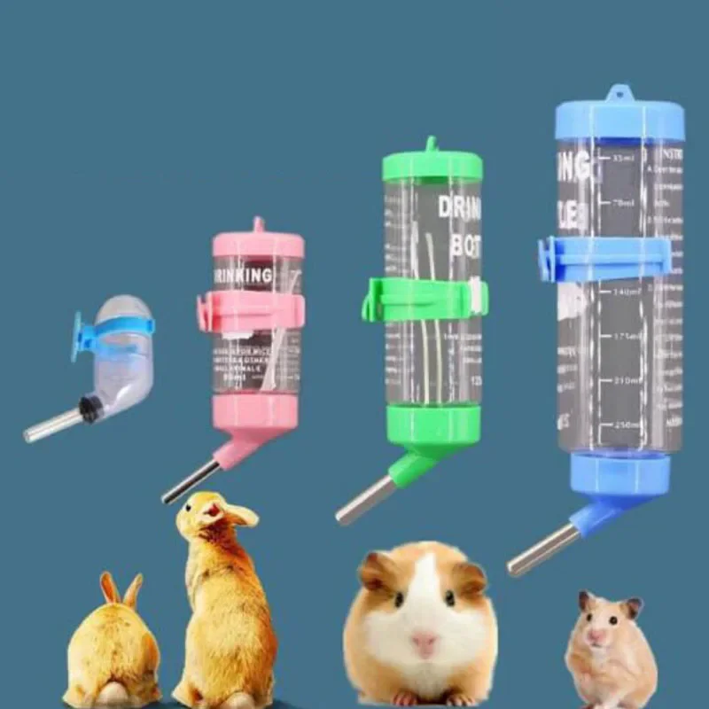 80-125-250ml-Hamster-Small-Pets-Water-Drinking-Bottle-Plastic-Pet ...