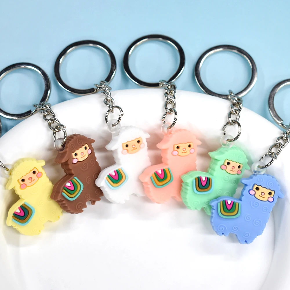 1-Piece-animal-alpaca-3D-Keychain-cute-alpaca-two-sided-key-chain ...
