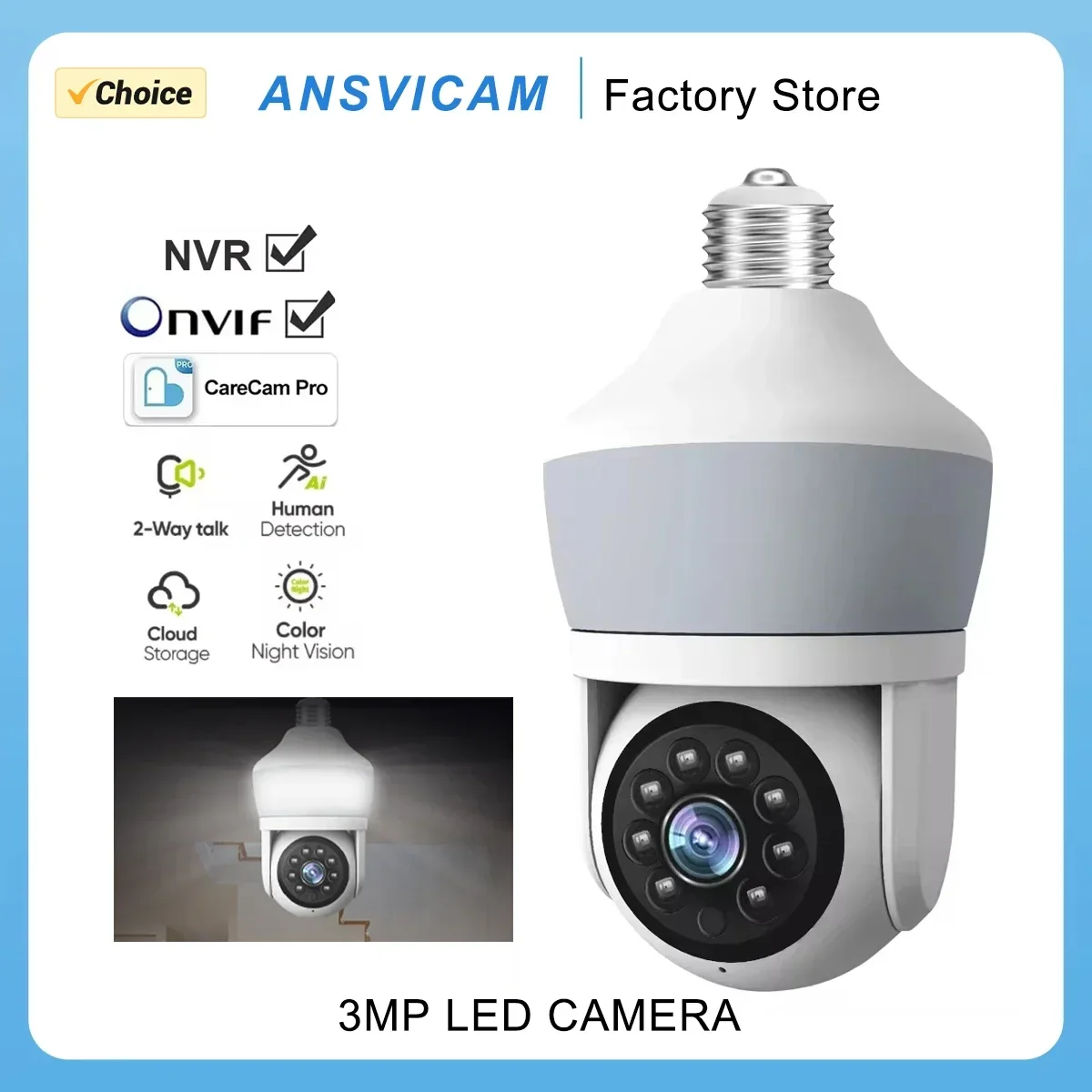 3MP-HD-WiFi-Bulb-Camera-LED-Home-Monitoring-with-Night-Vision-Automatic ...