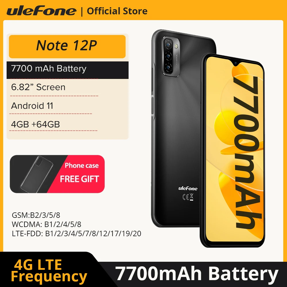 Ulefone-nota-12p-smartphone-7700mah-android-11-4gb-64gb-6-82-4g ...