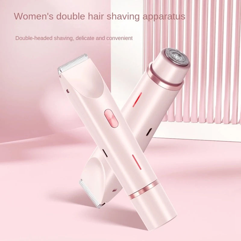Bikini-Trimmer-For-Women-Electric-Shaver-2-In-1-Body-And-Facial-Hair ...
