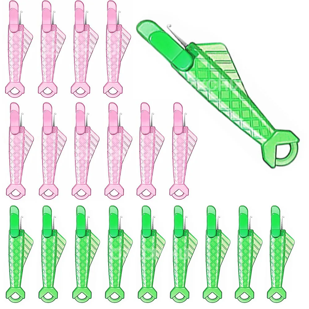 10-PCS-Mini-Sewing-Machine-Needle-Threader-With-Hook-Elderly-Quick ...