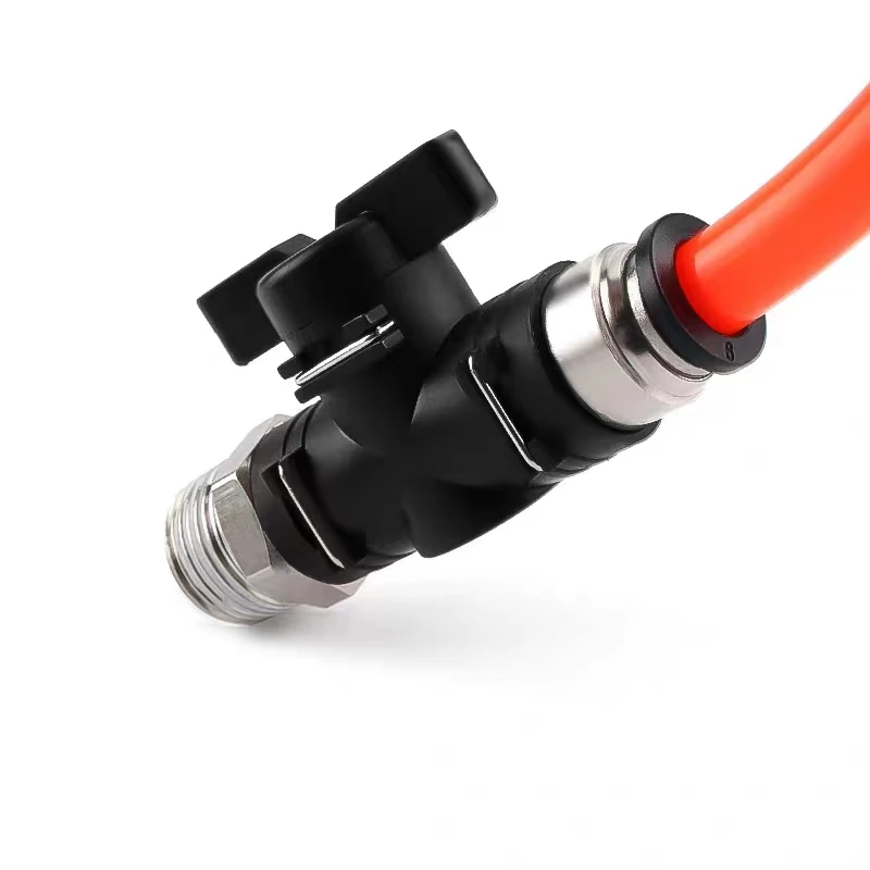 BUC-4mm-6mm-8mm-10mm-12mm-Black-Pneumatic-Push-In-Quick-Joint-Connector ...