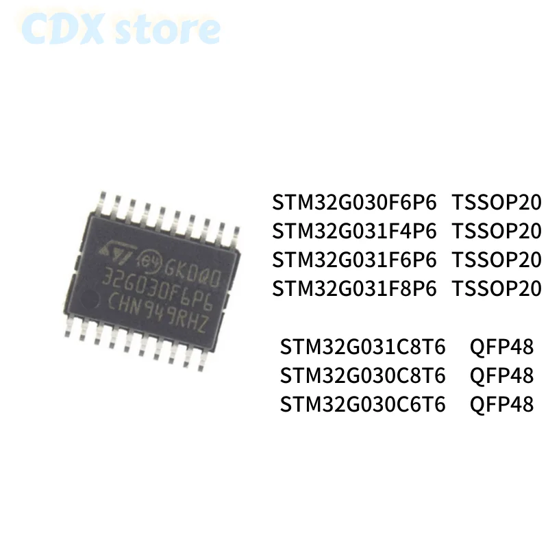 5Pcs-New-STM32G030F6P6-STM32G031F4P6-STM32G031F6P6-STM32G031F8P6 ...