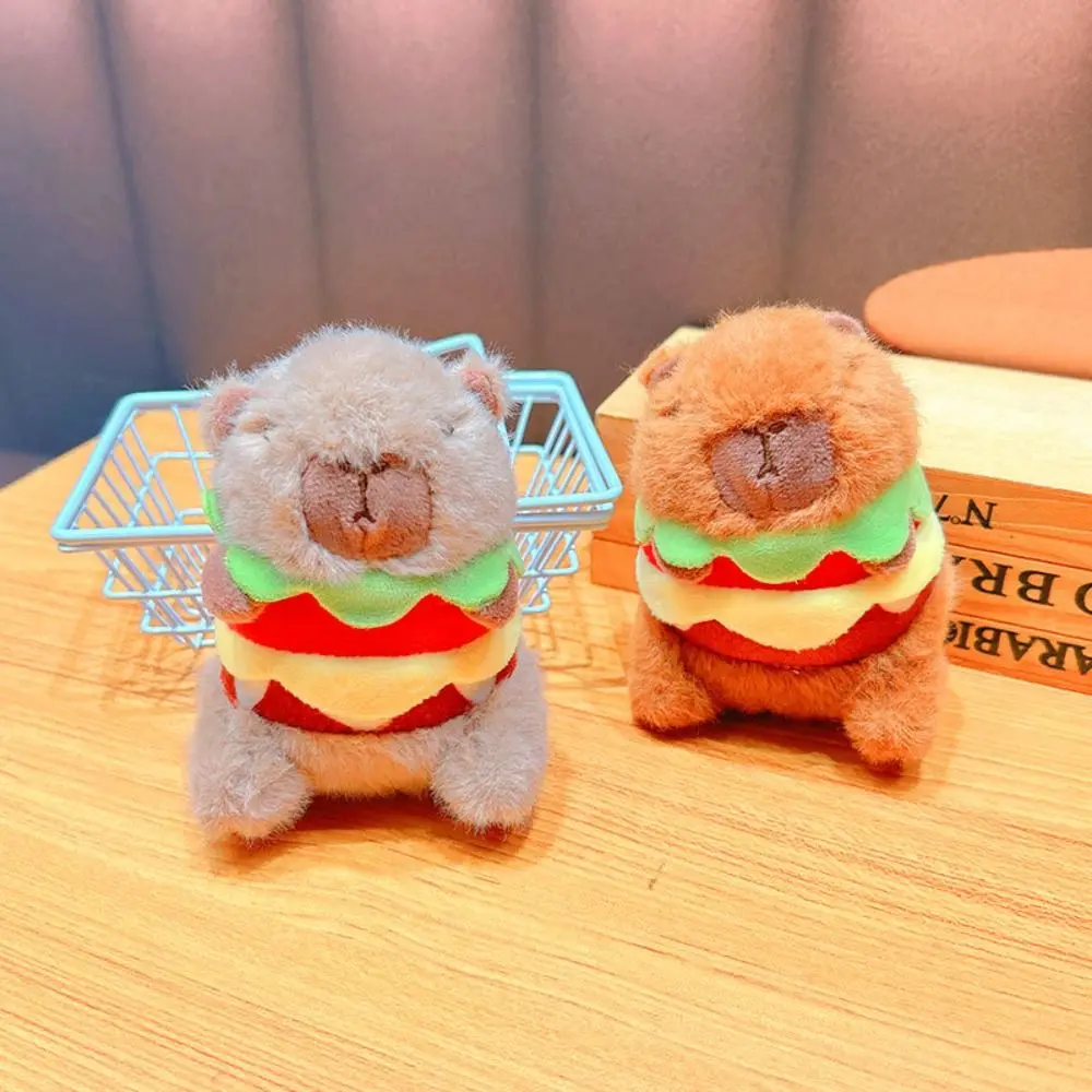 Stuffed-Capybara-Capybara-Plush-Keychain-Cat-Dog-Capybara-Hamburger ...