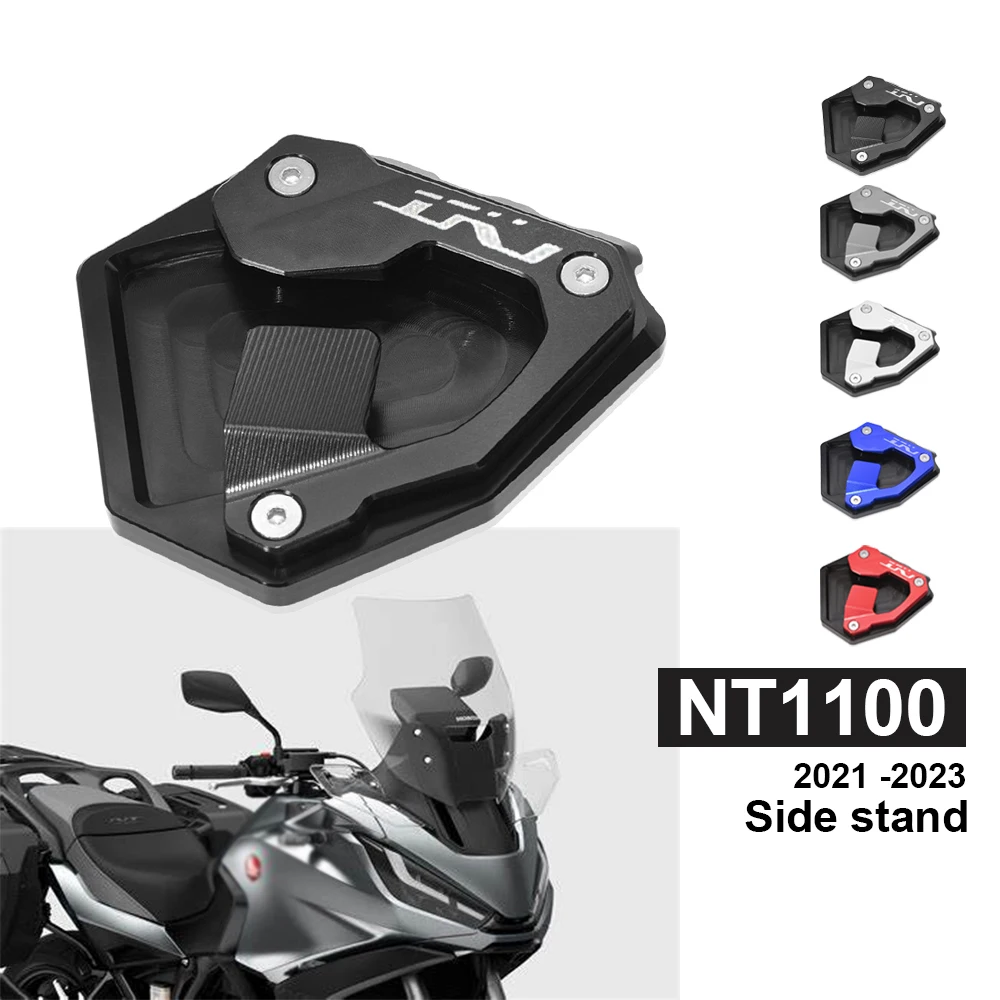 Motorcycle-Kickstand-Extension-Plate-Foot-Side-Stand-Enlarge-Pad-For-NT ...