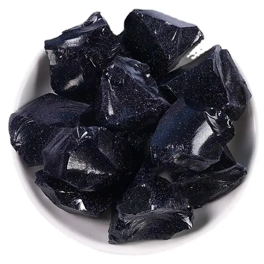 Natural Raw stones Blue Sandstone stone reiki Gemstone Chakra Irregular ...