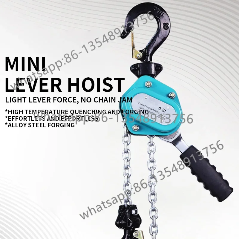 Mini Lever Hoist Chain Block 250KG 500KG 750KG 1.5m 3m Manual Hoist ...