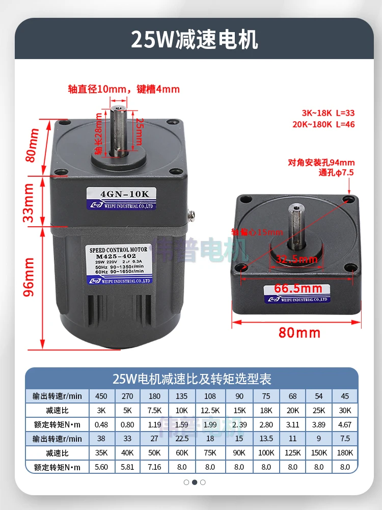 110V-25W-AC-Gear-Reducer-Motor-4GN-AC-Reversible-Gear-Motor-with-Speed ...