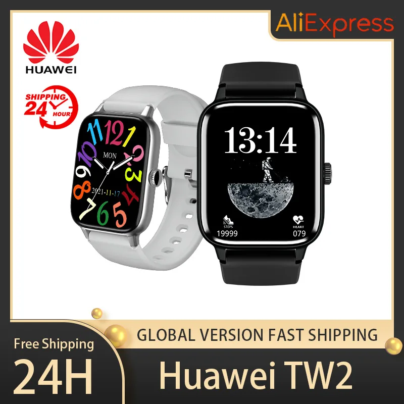 Huawei TW2 Smartwatch Full Touch Screen Bluetooth Chamada Monitoramento de Saúde Carregamento ...