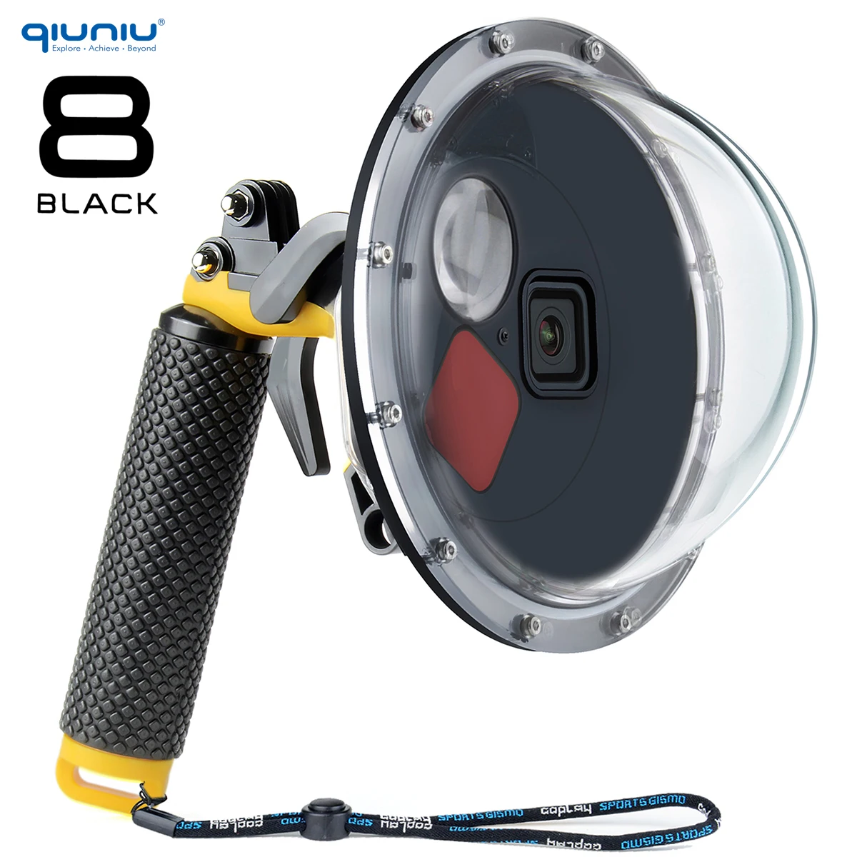 QIUNIU 45m Underwater Filter Switchable Dome Port Waterproof Dive Case ...