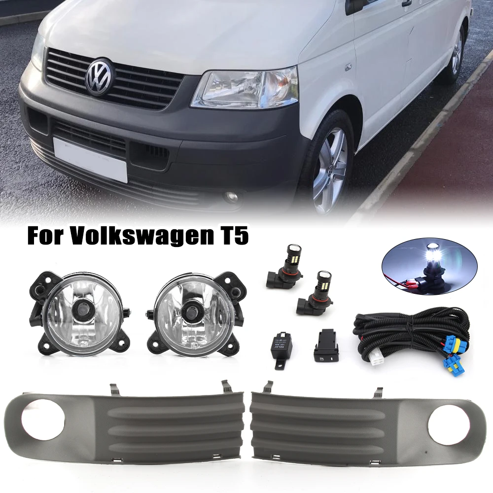 Fog-Lights-for-VW-Transporter-T5-Multivan-Caravelle-2003-2010-LED-Fog ...
