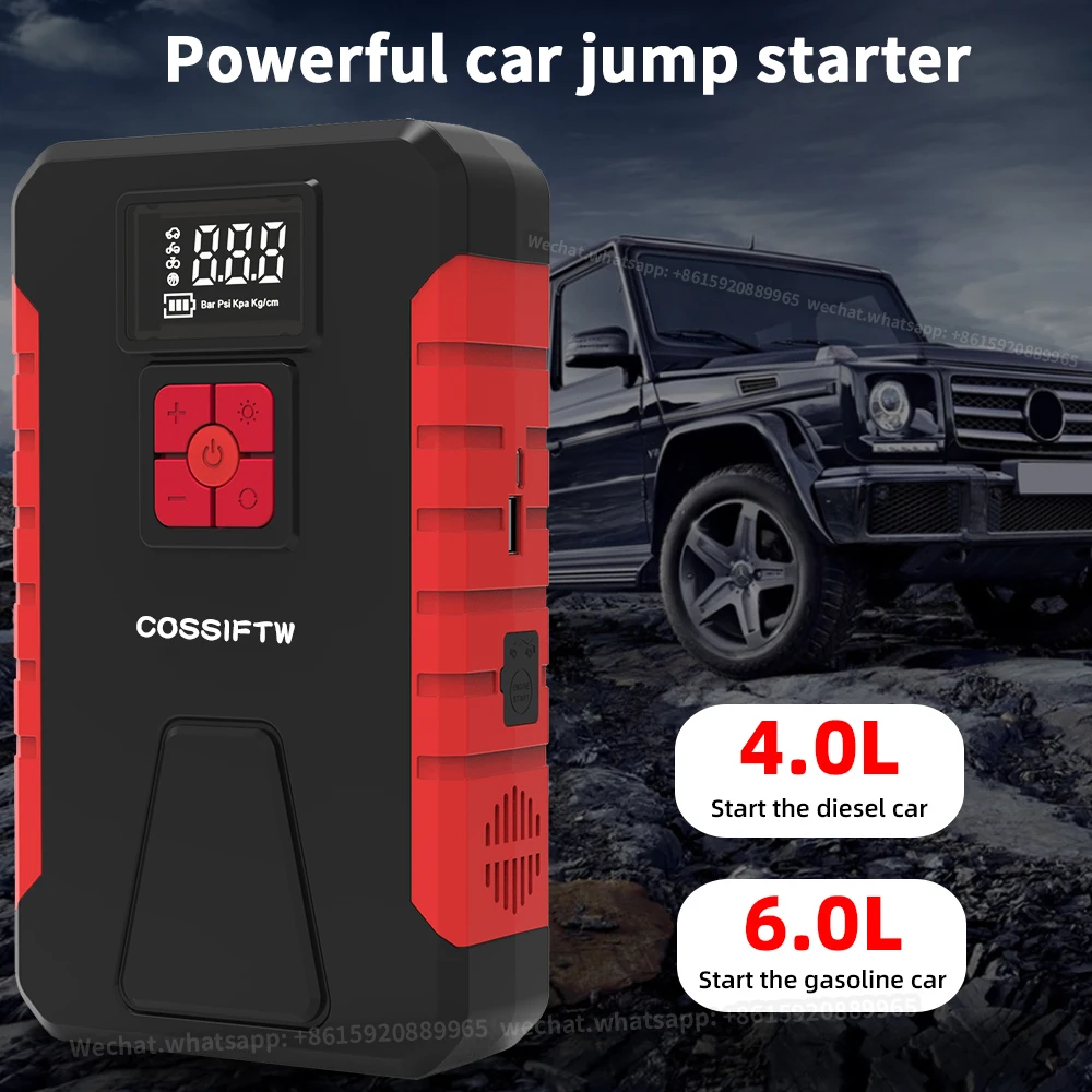Car-Jump-Starter-1000A-Battery-Charger-8000mAh-Booster-with-LED-Lighting-Starting-Device-for-12V ...