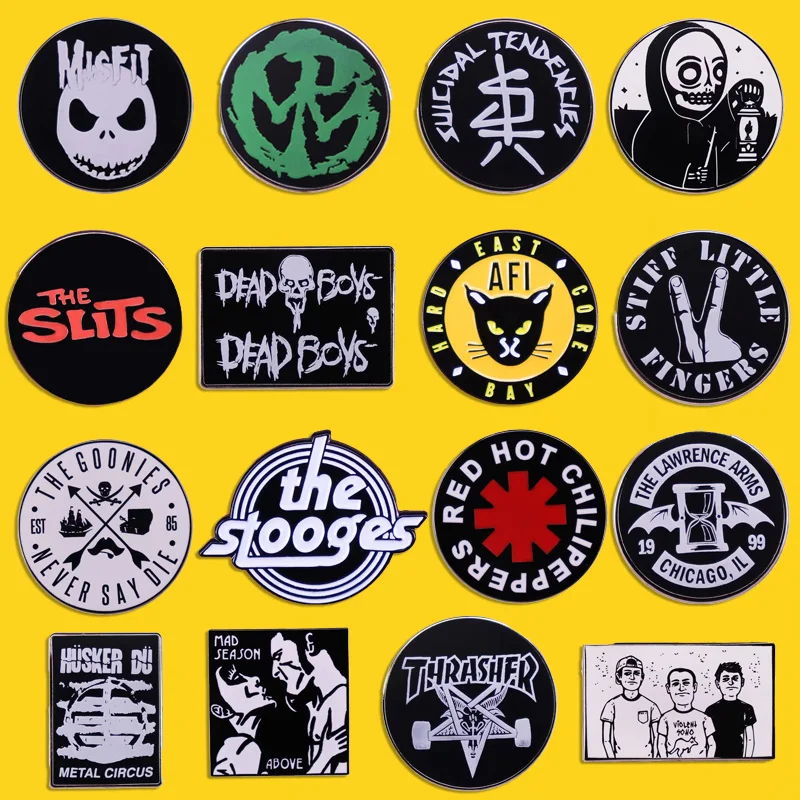High-Quality-Punk-Rock-Band-Badge-Star-Music-Fan-Collection-Medal ...