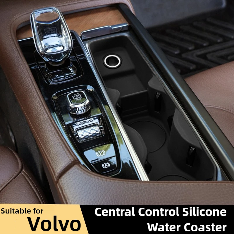 For Volvo XC60 S60 V60 XC90 S90 V90 Car Water Cup Holder Storage Box ...