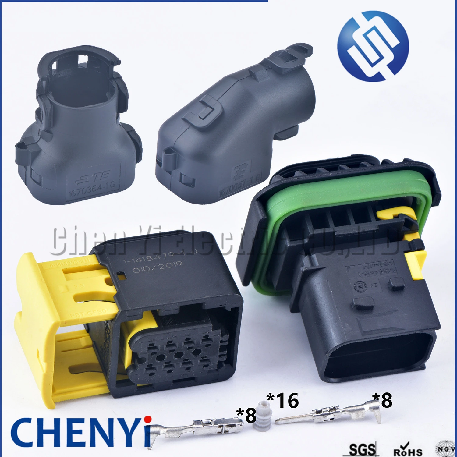 Tyco TE 8 Pin 0 1418438 1 HDSCS Series electric electric plug auto ...