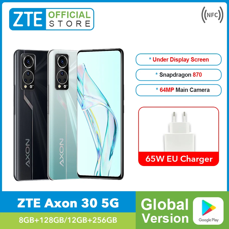 Global-Version-ZTE-Axon-30-5G-Snapdragon-870-Under-Screen-Camera-120HZ ...
