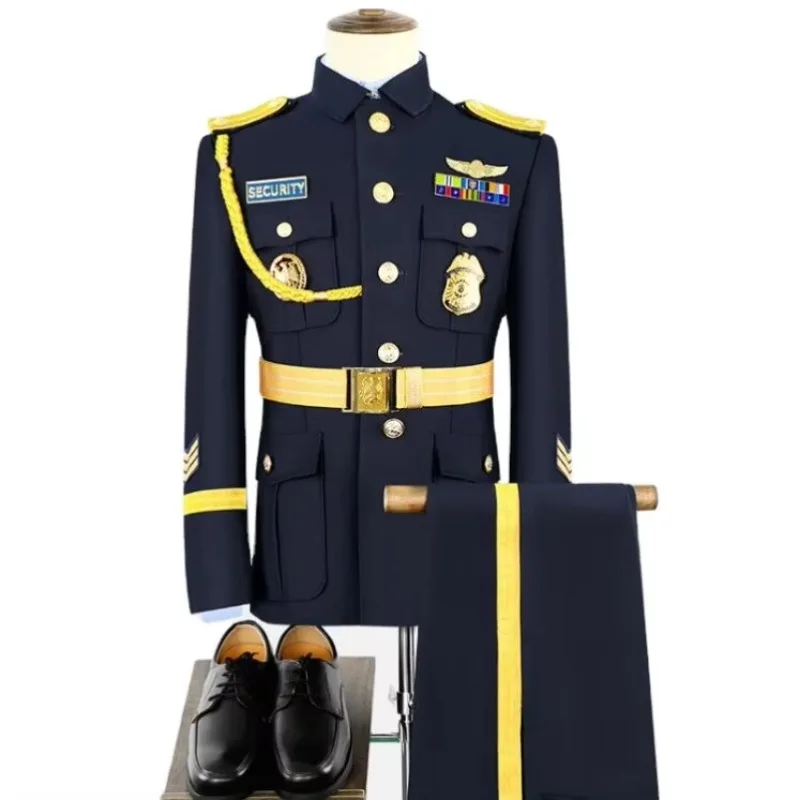 Traje de uniforme negro para hombre, uniformes ceremoniales de trabajo ...