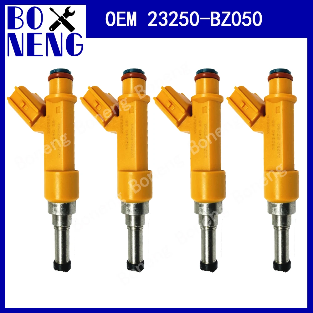 4PCS OEM 23250-BZ050 Fuel Injector Nozzle For Toyota Camry 2003-2008 ...