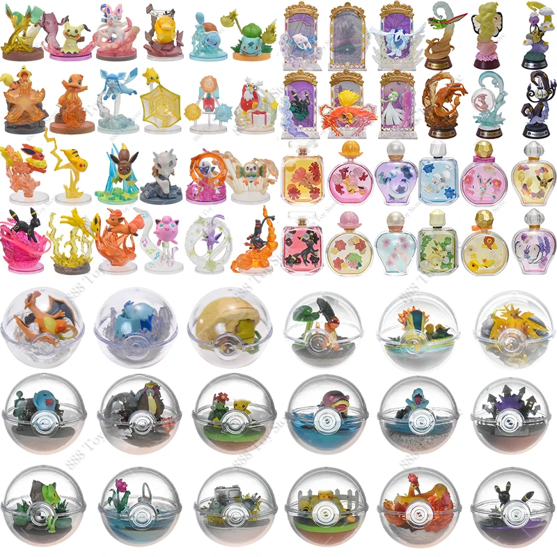 6pcs-lots-Pokemon-Anime-Figure-Set-Elf-Ball-Eevee-Teacup-Garden ...