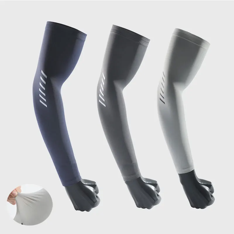 Arm-Sleeves-For-Men-Sports-Cycling-Breathable-Arm-Elbow-Cover-UV-Sun ...