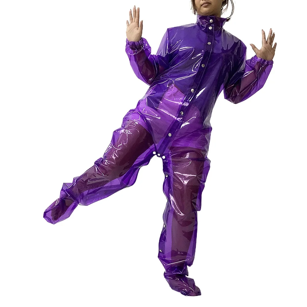 Sexy-Full-Body-Suit-for-Adult-Clear-Plastic-Rompers-Long-Sleeve ...