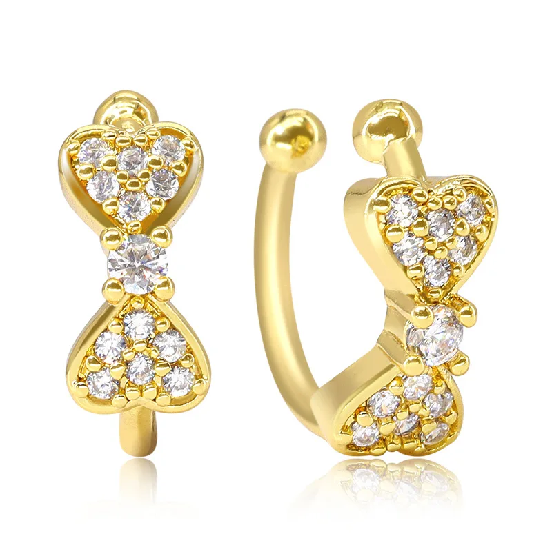 Ear-Clip-Ons-Earrings-in-Stock-Bowknot-with-Mini-Zircon-Two-Colors ...