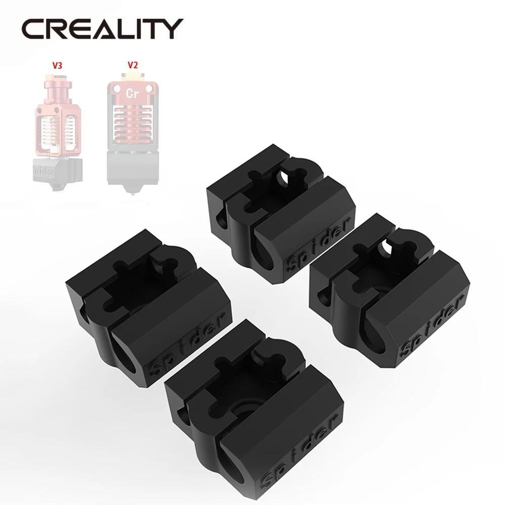 4Pcs/Lot Silicone Sleeve Hotend Heat Block Cover Sock Insulation Case ...