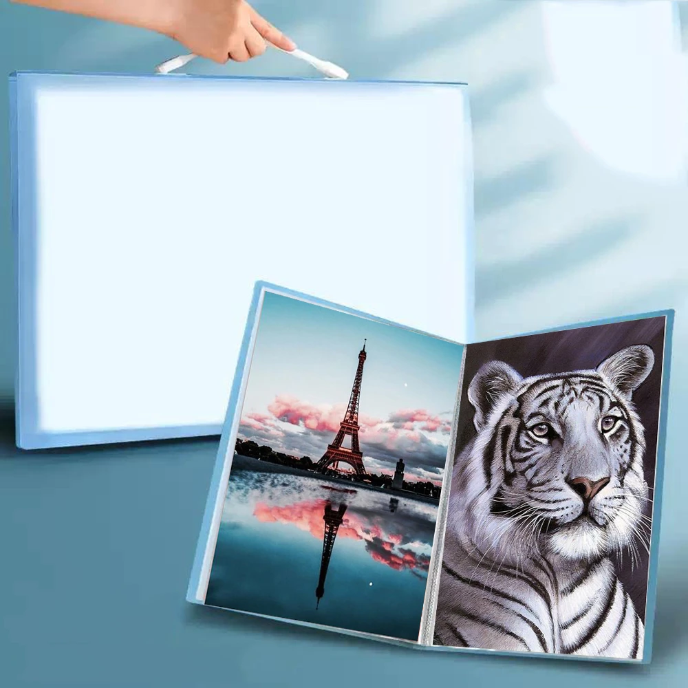 New Storage File Folder A3 60 Pages Diamond Painting Transparent Album ...