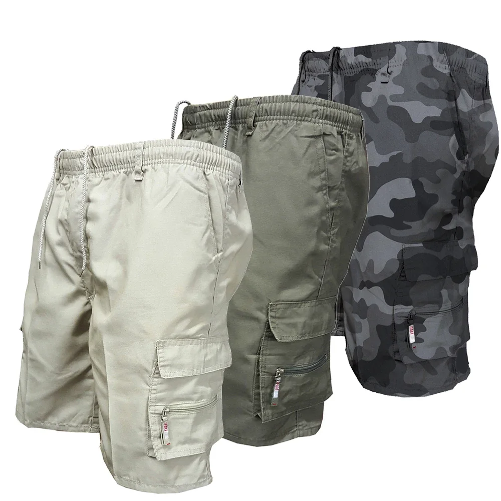 Men's Cargo Shorts Big Pocket Short trousers summer Male Camouflage ...