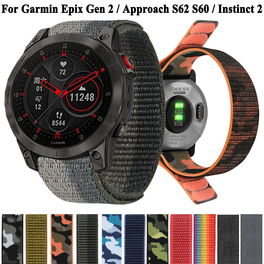 Epix 2 Hook Loop Nylon Strap For Garmin Forerunner 965 955 935 745 945 ...