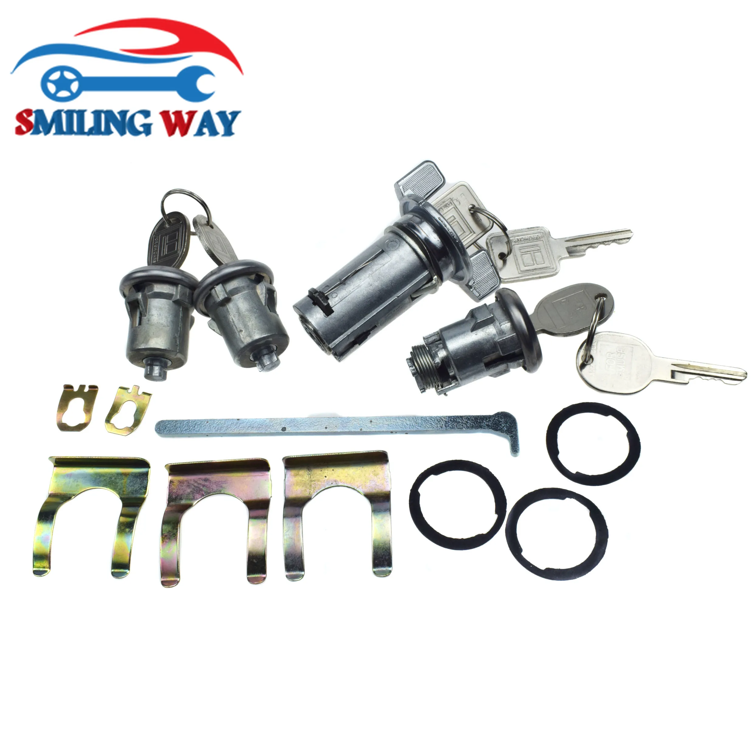 Ignition-or-Door-or-Trunk-Lock-Cylinder-Keys-Barrel-Kit-LC1426-DL1580 ...