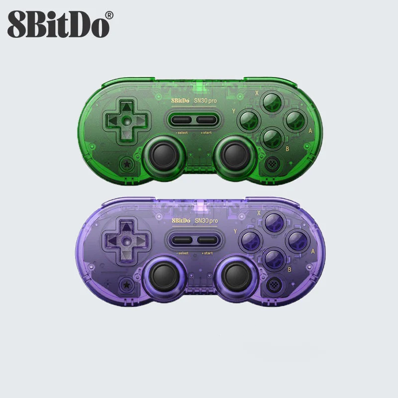 8bitdo-SN30Pro-Bluetooth-Wireless-Game-Controller-Color-Transparent ...