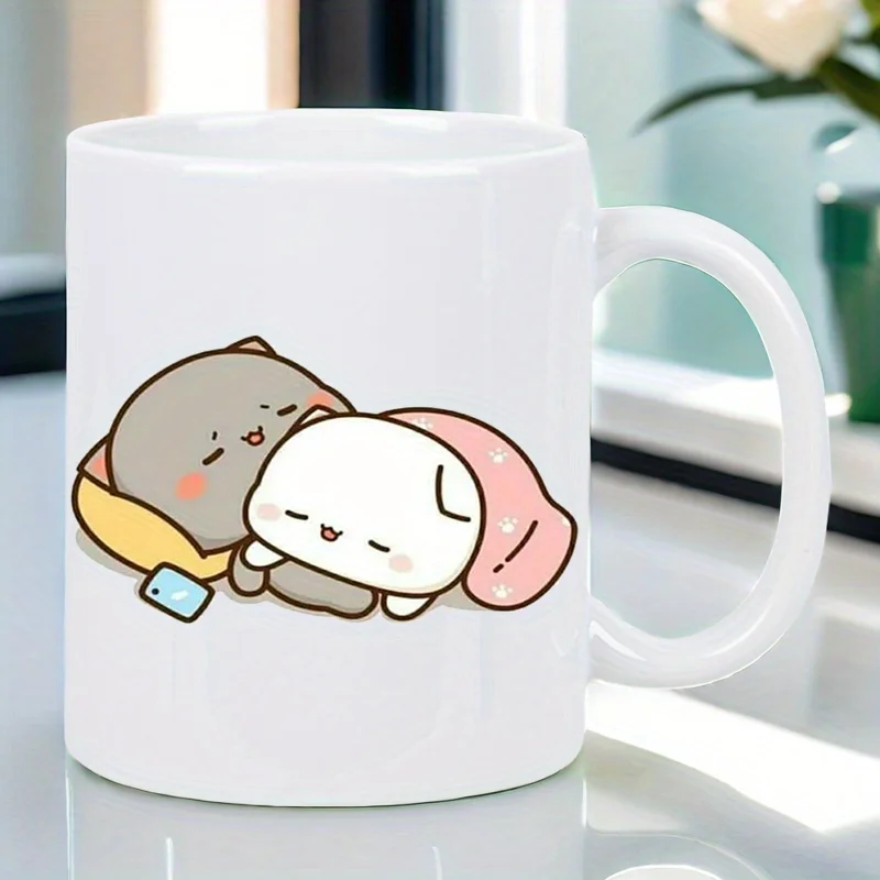 Sleep 11oz Ceramic Coffee Mug - Insulated Reusable Travel Mug with Cute ...