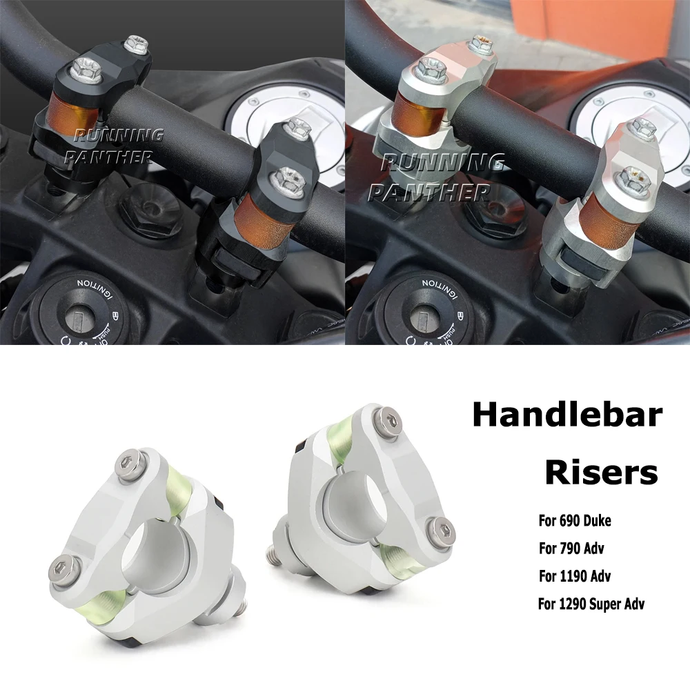28mm-Handlebar-Risers-Mounting-Bar-Adjustable-Cushioning-and-Shock ...