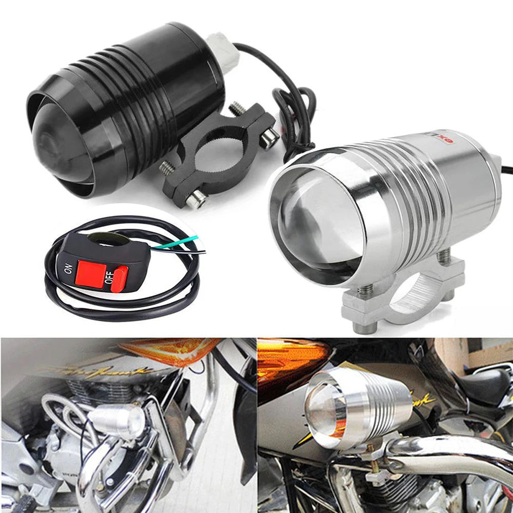 2PCS-30W-Universal-Motorcycle-Headlight-U2-LED-Motorbike-Spot-Light ...