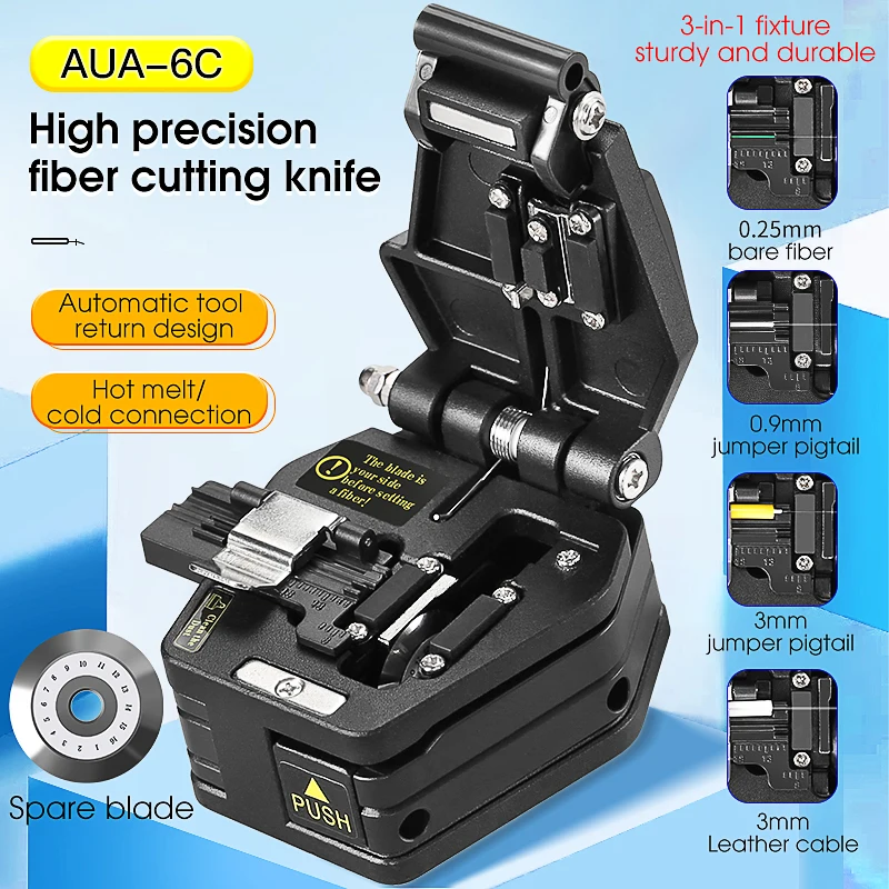COMPTYCO-High-Precision-AUA-6C-Fiber-Cleaver-FTTH-Cold-Hot-Melt ...