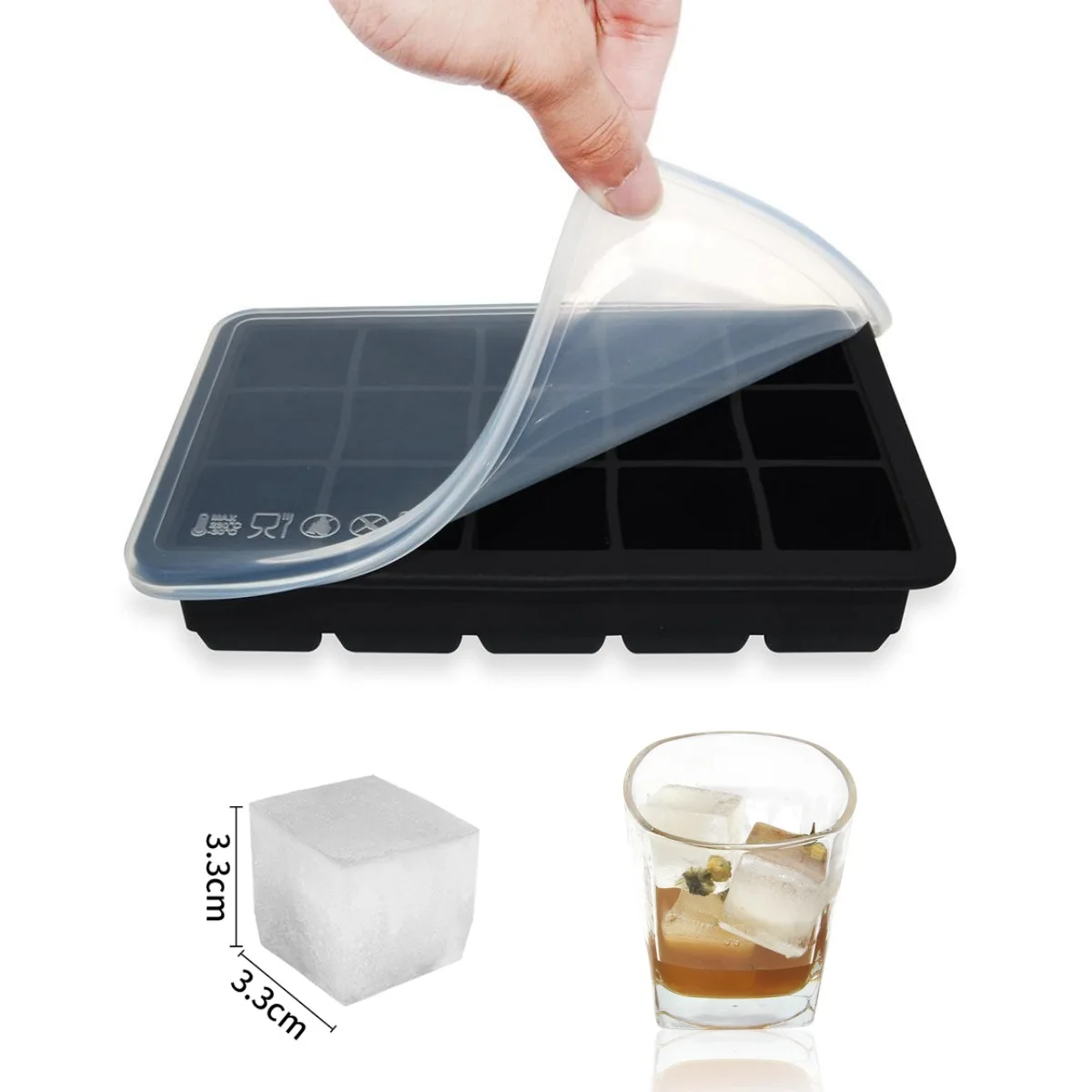 Hot-Sale-Durable-Silicone-Ice-Cube-Freezing-Tray-15-compartment-ice ...