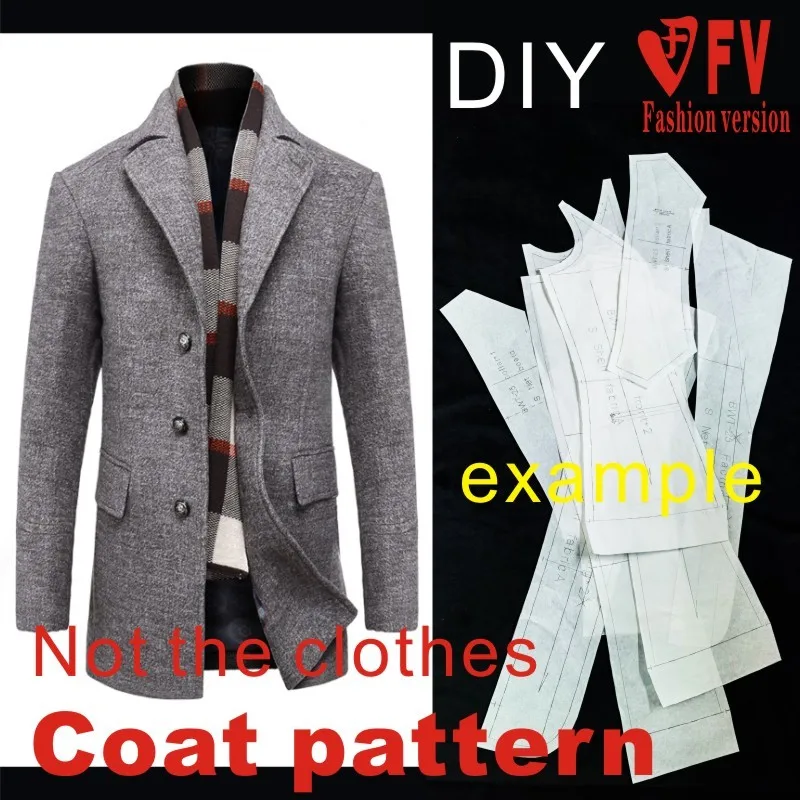 Clothing-pattern-men-s-windbreaker-coat-cutting-design-diagram-1-1 ...