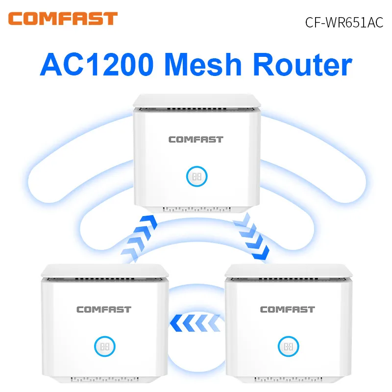 AC1200-Mesh-Router-up-to-2000-sq-ft-cover-2-4-5Ghz-Gigabit-WIFI-Router ...