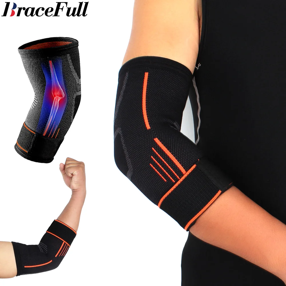 Elbow-Support-Tendonitis-Tennis-Compression-Sleeve-Men-Women-Golfer ...