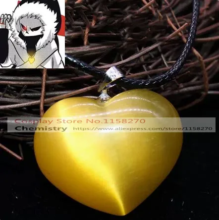 XTALE-cross-sans-Undertale-Cosplay-Yellow-Heart-Necklace-Prop-Can-t ...