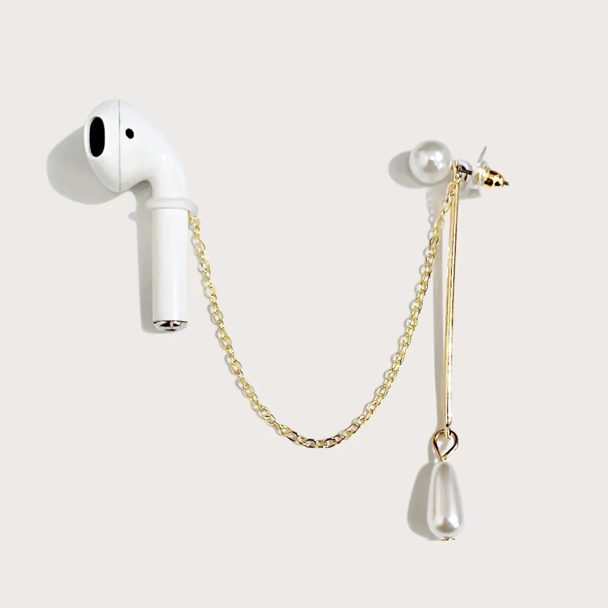 Golden-Drop-Pearl-Earrings-For-Airpods-1-2-3-Anti-Loss-Earrings ...